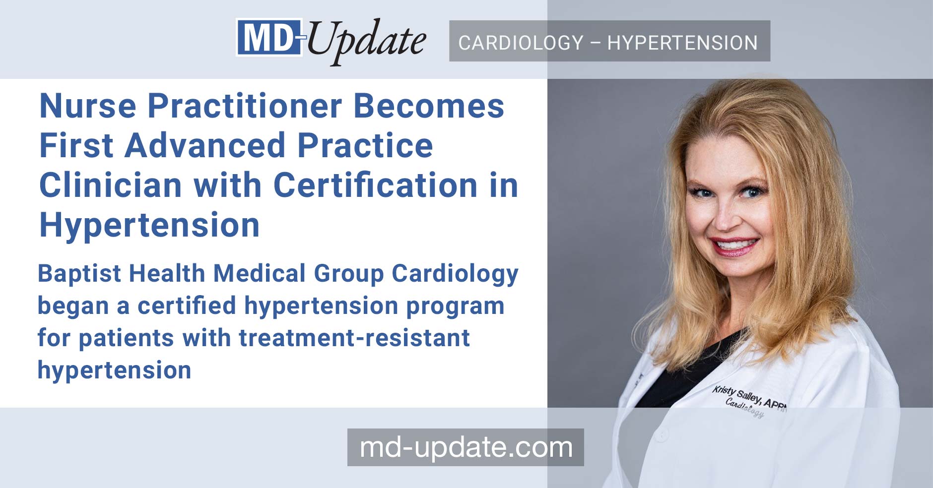 Nurse Practitioner Becomes First Advanced Practice Clinician with ...
